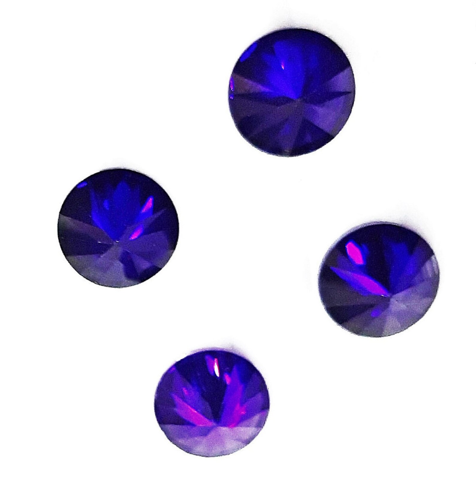 Diamond Shape Natural Blue Amethyst (marka) Beautiful Faceted 10X10 MM ...