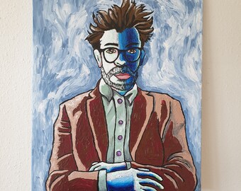 Self Portrait With Glasses - Etsy