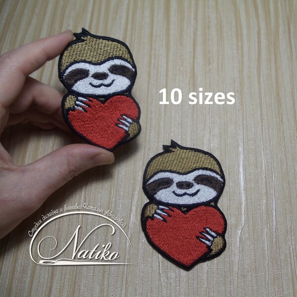 Sloth Iron on Patch - Etsy