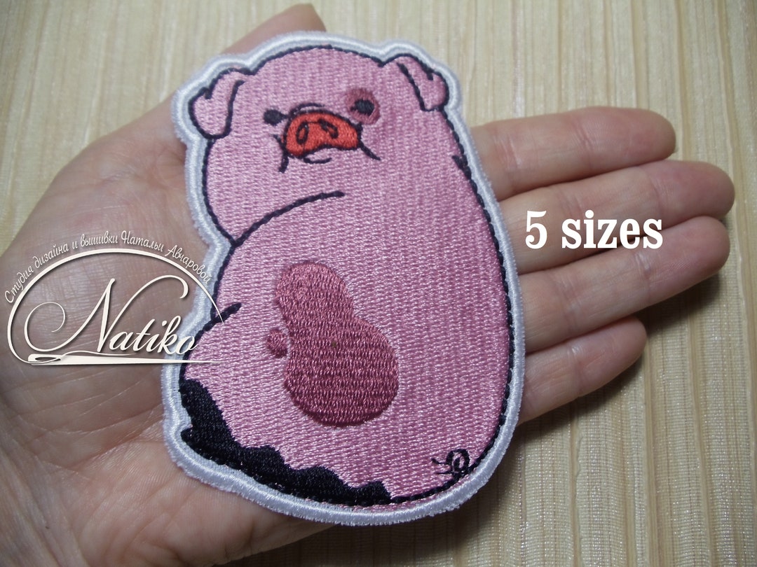 Patch Pig Animal Patch Sew on Embroidered Patches for Jackets Back ...