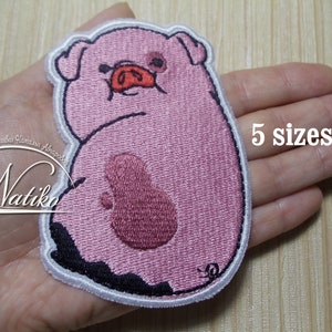 Patch Pig Animal Patch Sew on Embroidered Patches for Jackets Back ...