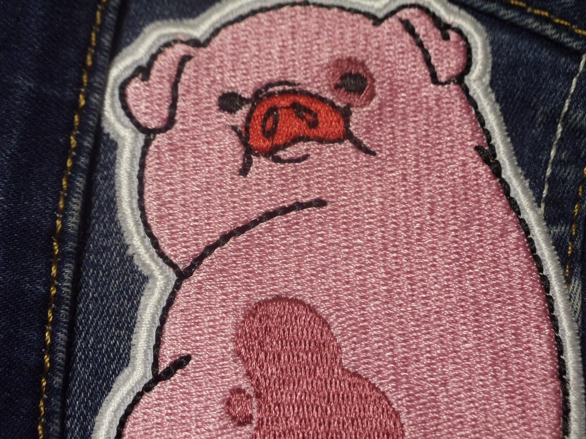 Patch Pig Animal Patch Sew on Embroidered Patches for Jackets | Etsy
