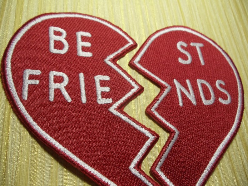 Custom patches for the jacket large patches half heart small | Etsy