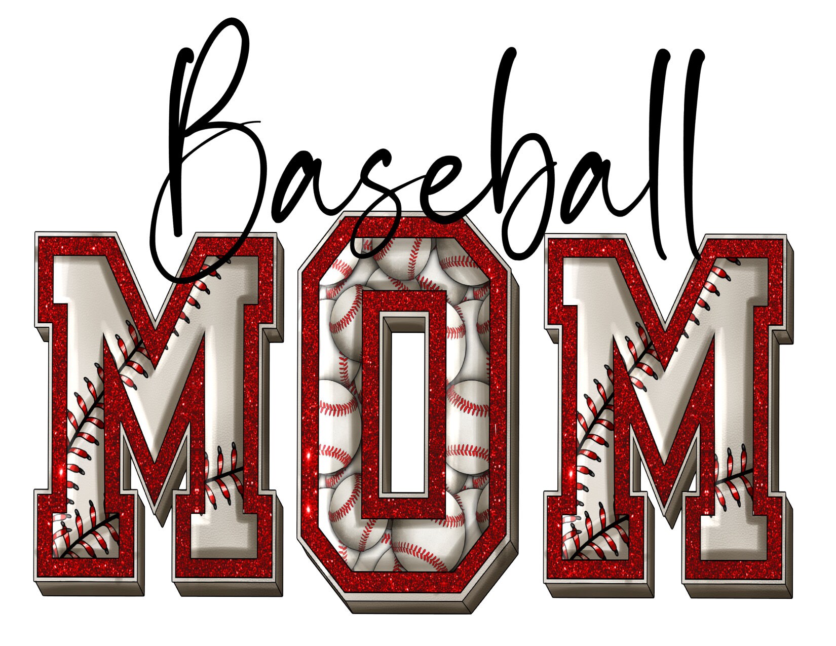 Baseball Mom PNG Instant Download, Baseball Mom Design, Baseball Mom ...