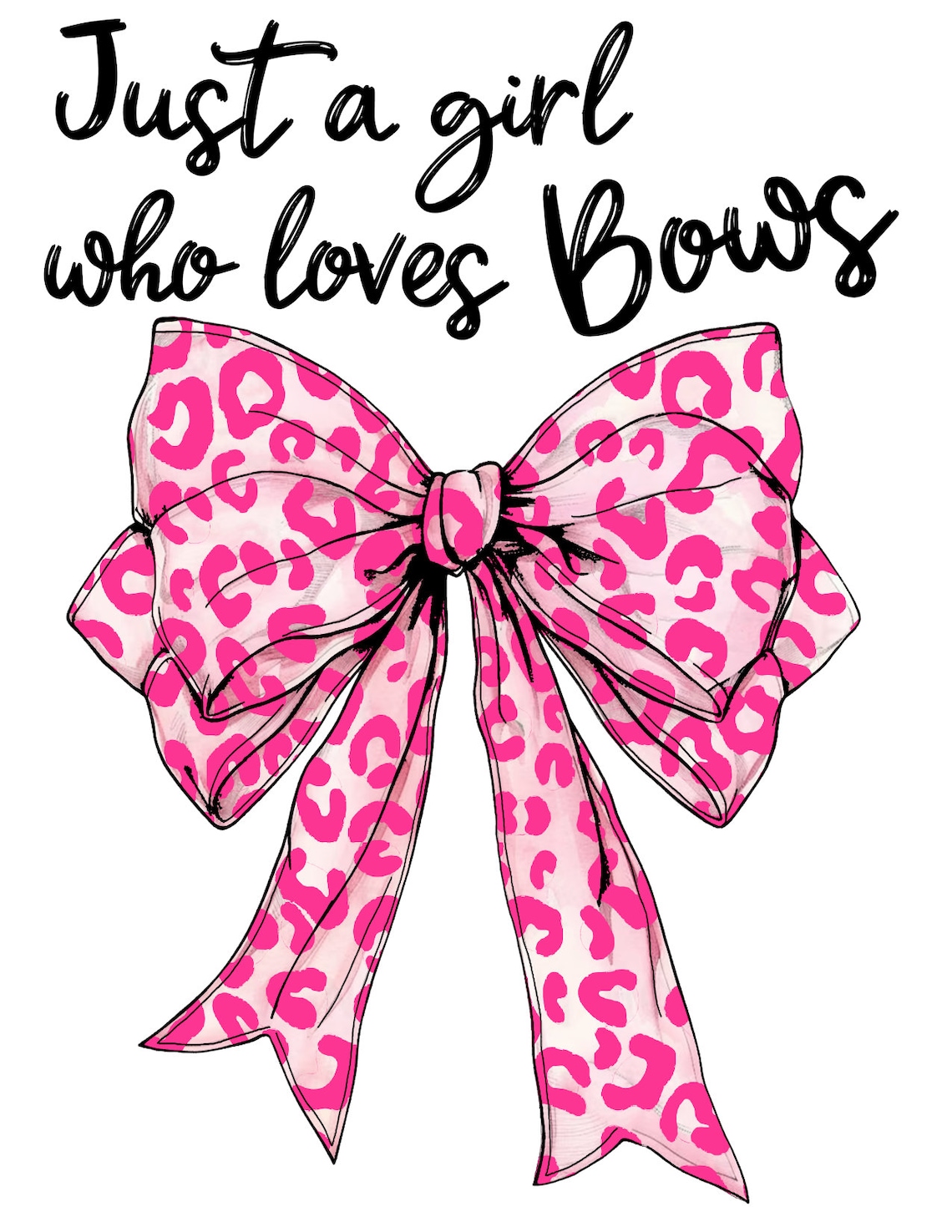 Just a Girl Who Loves Bows PNG Instant Download - Etsy