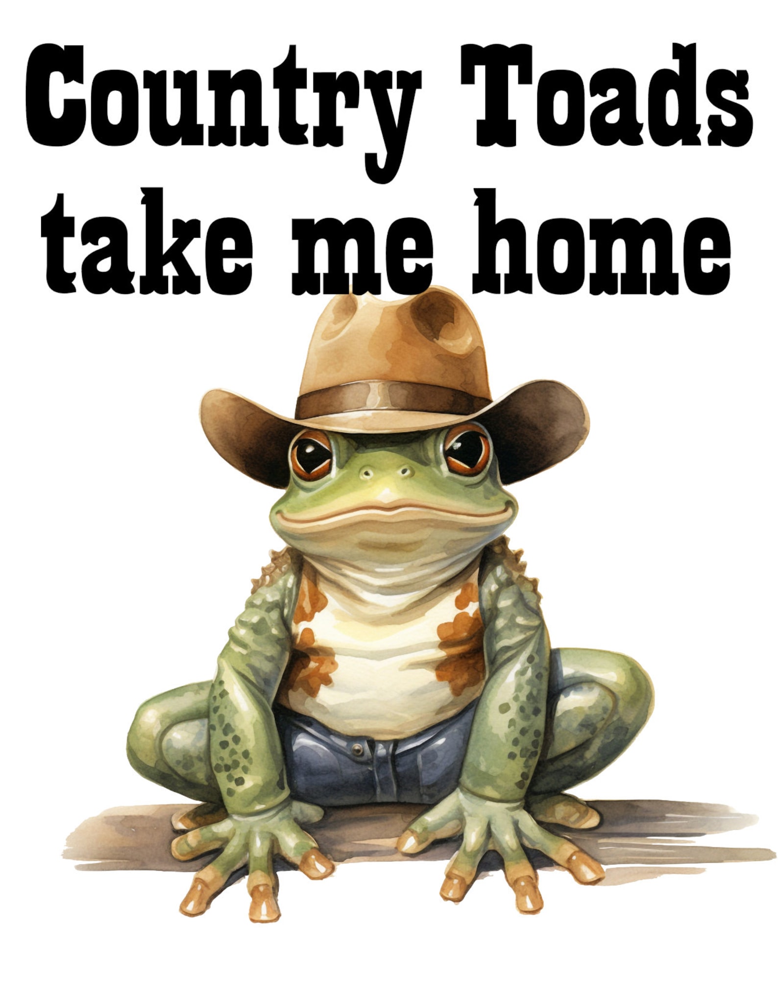 Country Toads Take Me Home - Etsy
