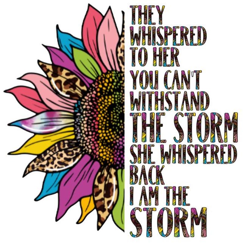 She is the Storm PNG Instant Download - Etsy Australia