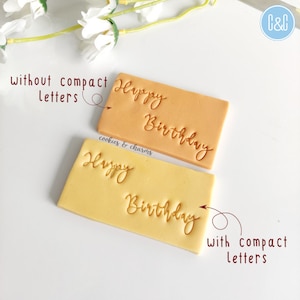 Cursive Script Alphabet Font Letter Stamp | Fondant, Gum Paste, Cookie ...