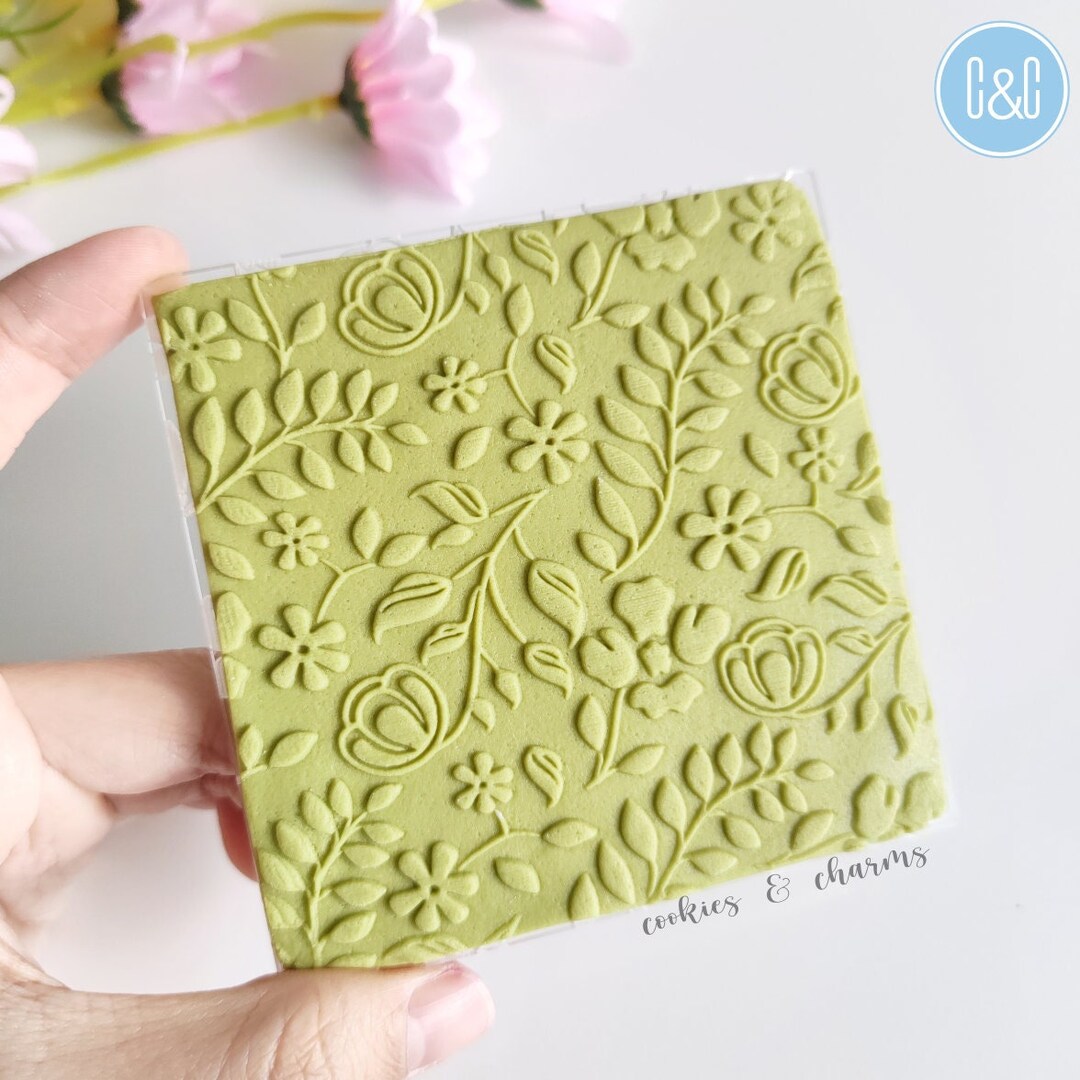 Floral 3D POP Embosser, Fondant Stamp, Debosser for Cookies, Cupcake ...