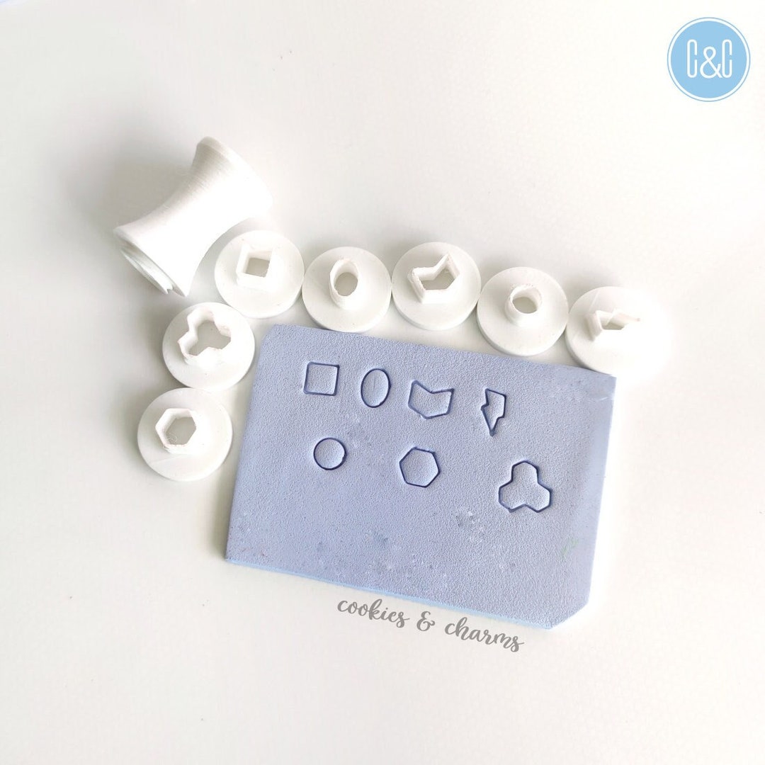 Geometric Shape Micro Cutter SET of 7 | Round, Hexagon, Chevron ...