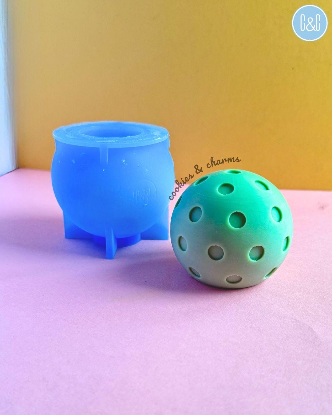 Pickleball Silicone Mold | for Chocolate, Cakes, Butter, UV Resin, Wax ...