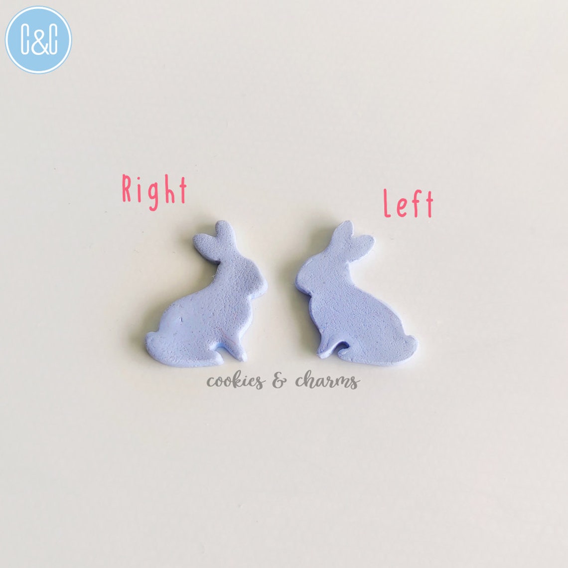 Rabbit Polymer Clay Cutter Mirror Set, Bunny Clay Cutter | Mystical ...