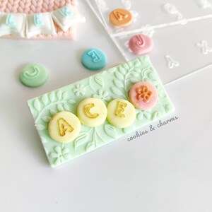 3D Block Alphabet Font Letter POP Embosser Impression Fondant, Gum ...