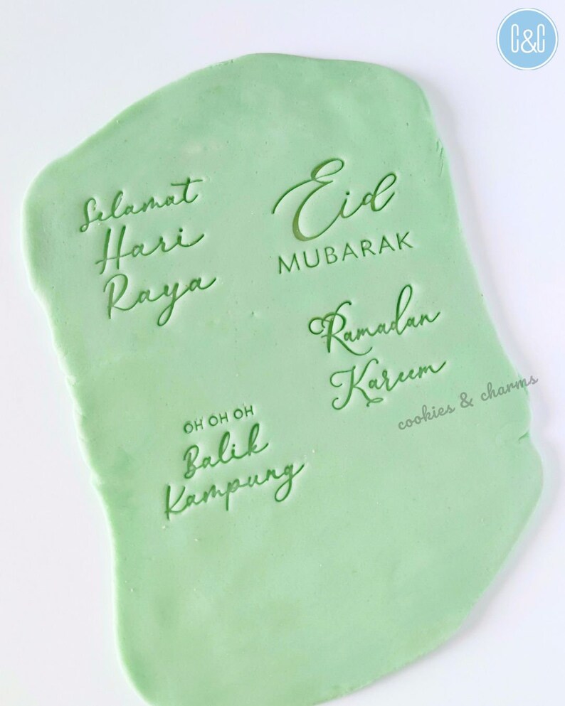 Eid Moroccan Quatrefoil Pattern Fondant Stamp Polymer Clay Texture Mat ...