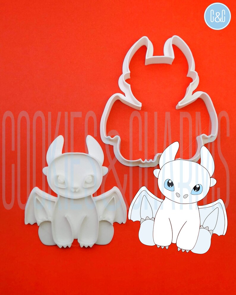 How to Train Your Dragon Inspired Toothless Light Fury Cookie | Etsy