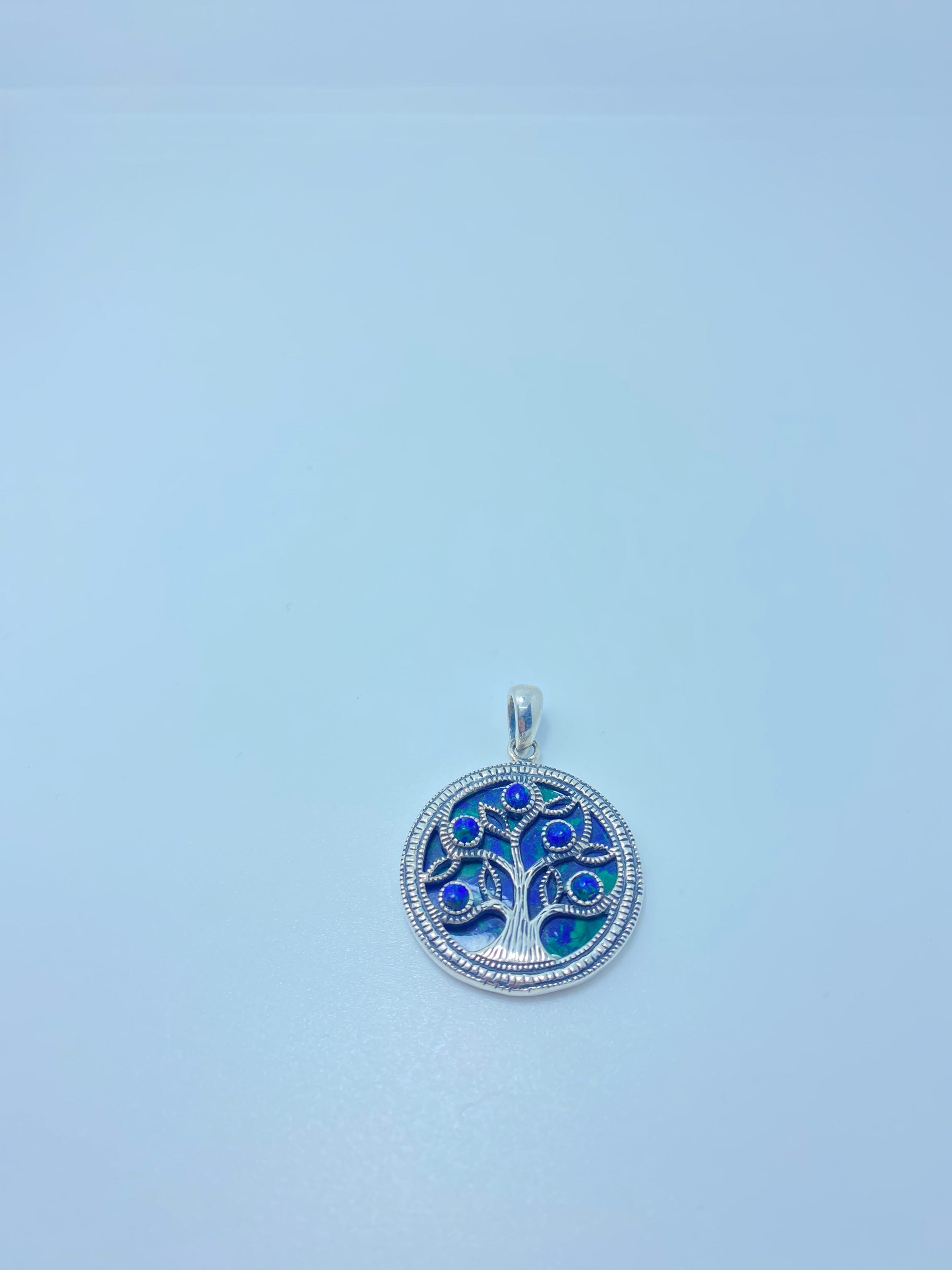 Eilat Stone,king Solomon Stone, Tree of Life , Hand Made ,silver 925 ...