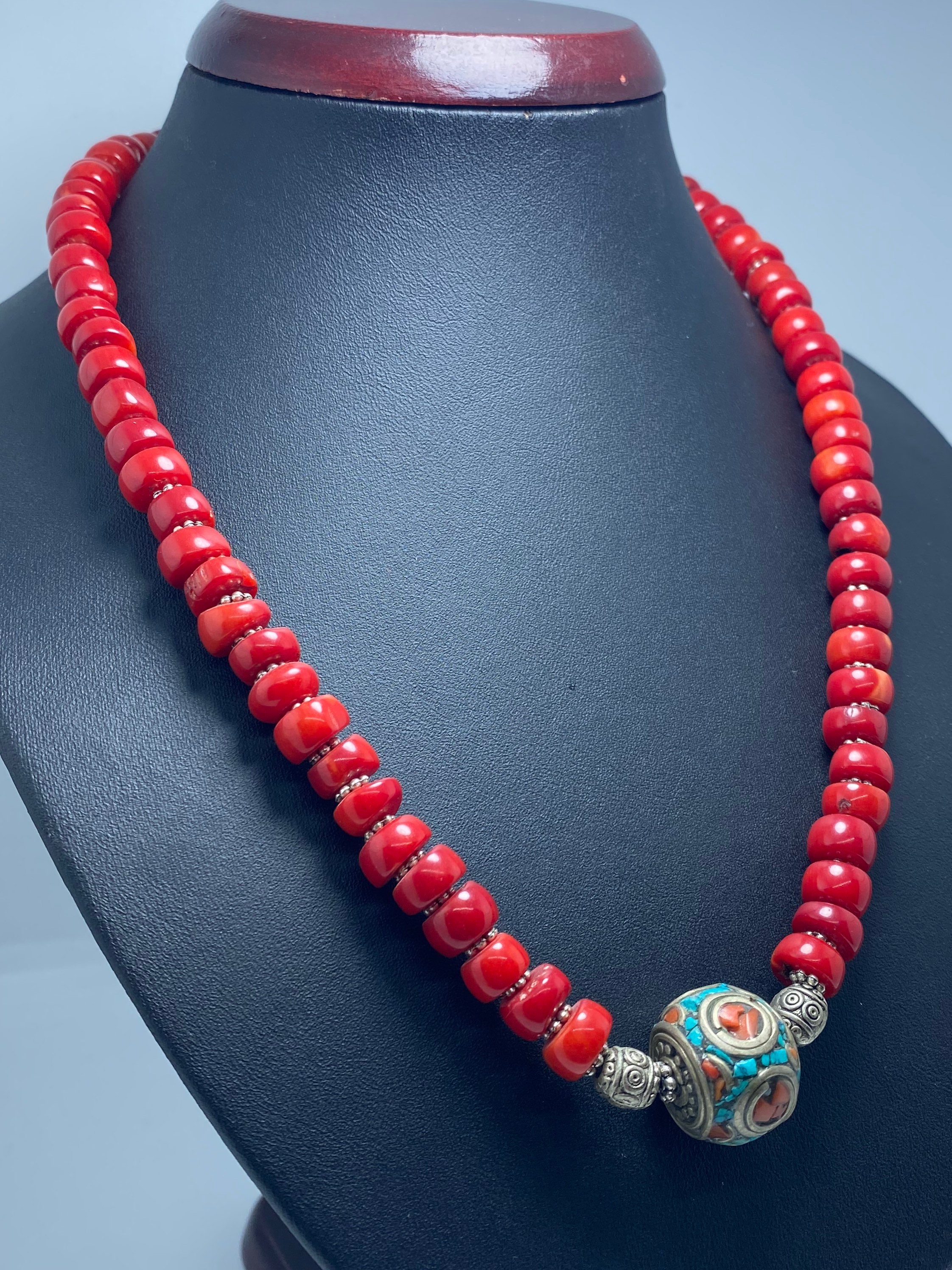 Red Coral Necklace Hand Made From the Red Sea . - Etsy