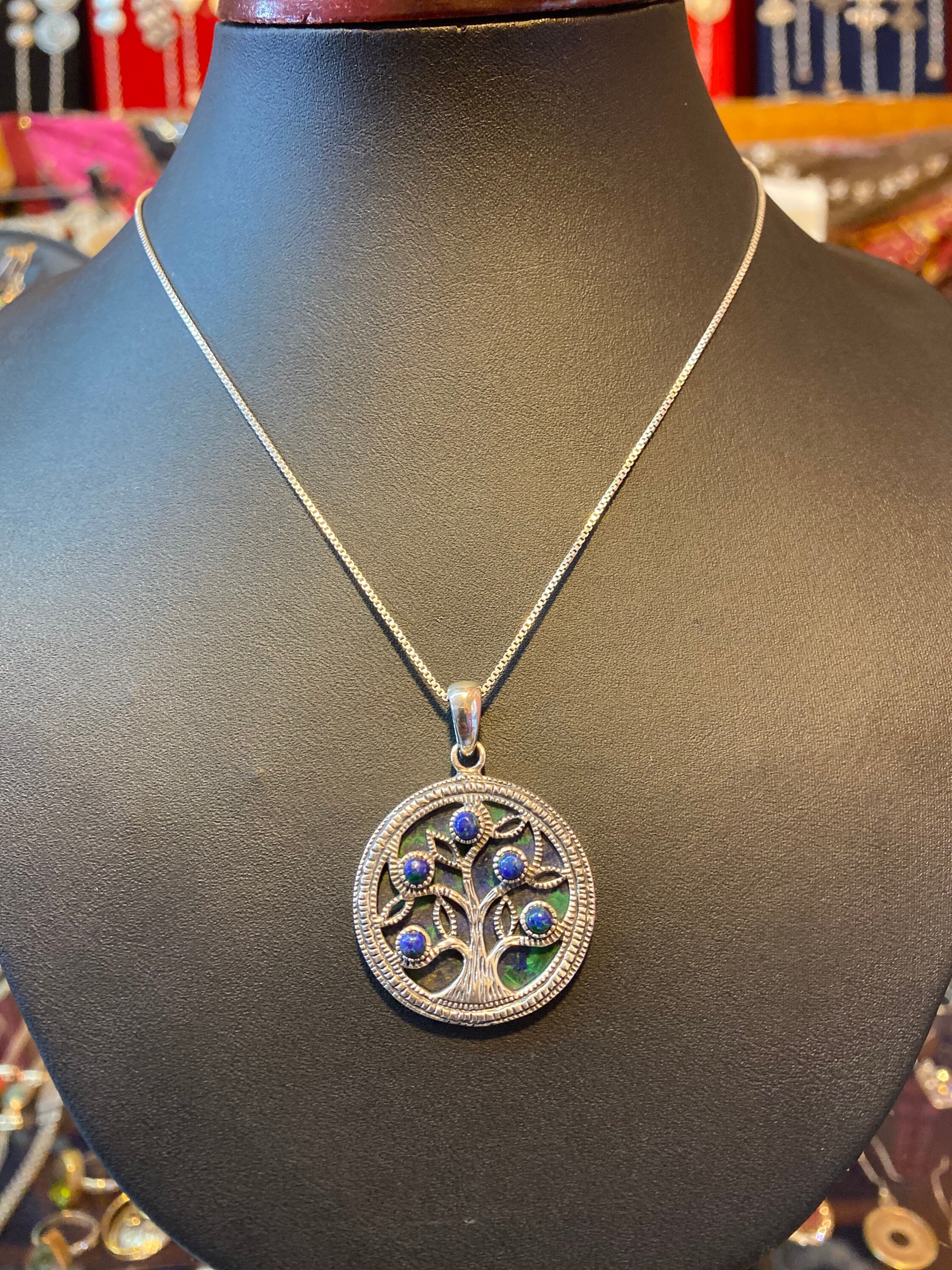 Eilat Stone,king Solomon Stone, Tree of Life , Hand Made ,silver 925 ...