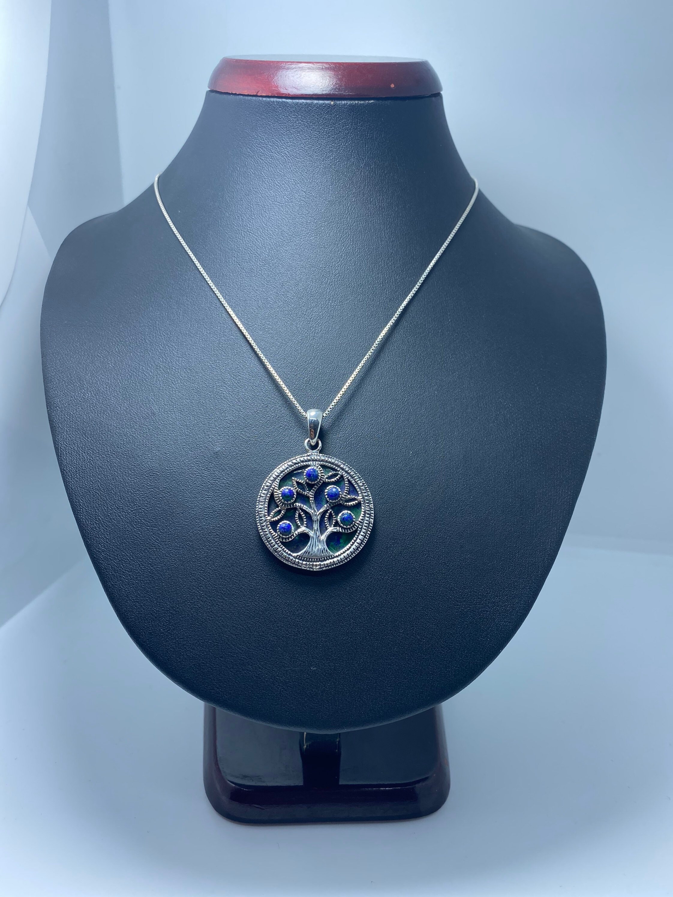 Eilat Stone,king Solomon Stone, Tree of Life , Hand Made ,silver 925 ...