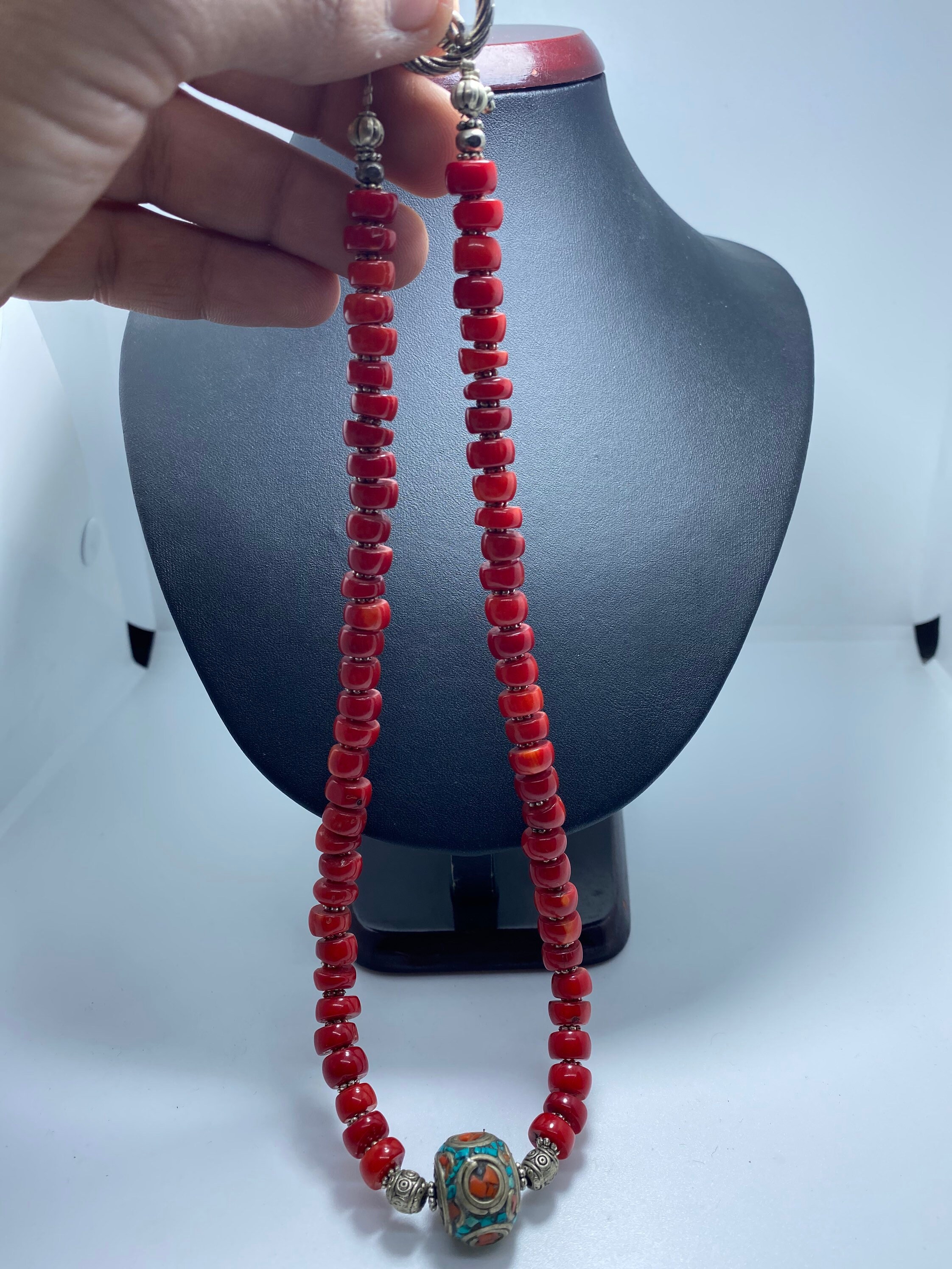 Red Coral Necklace Hand Made From the Red Sea . - Etsy