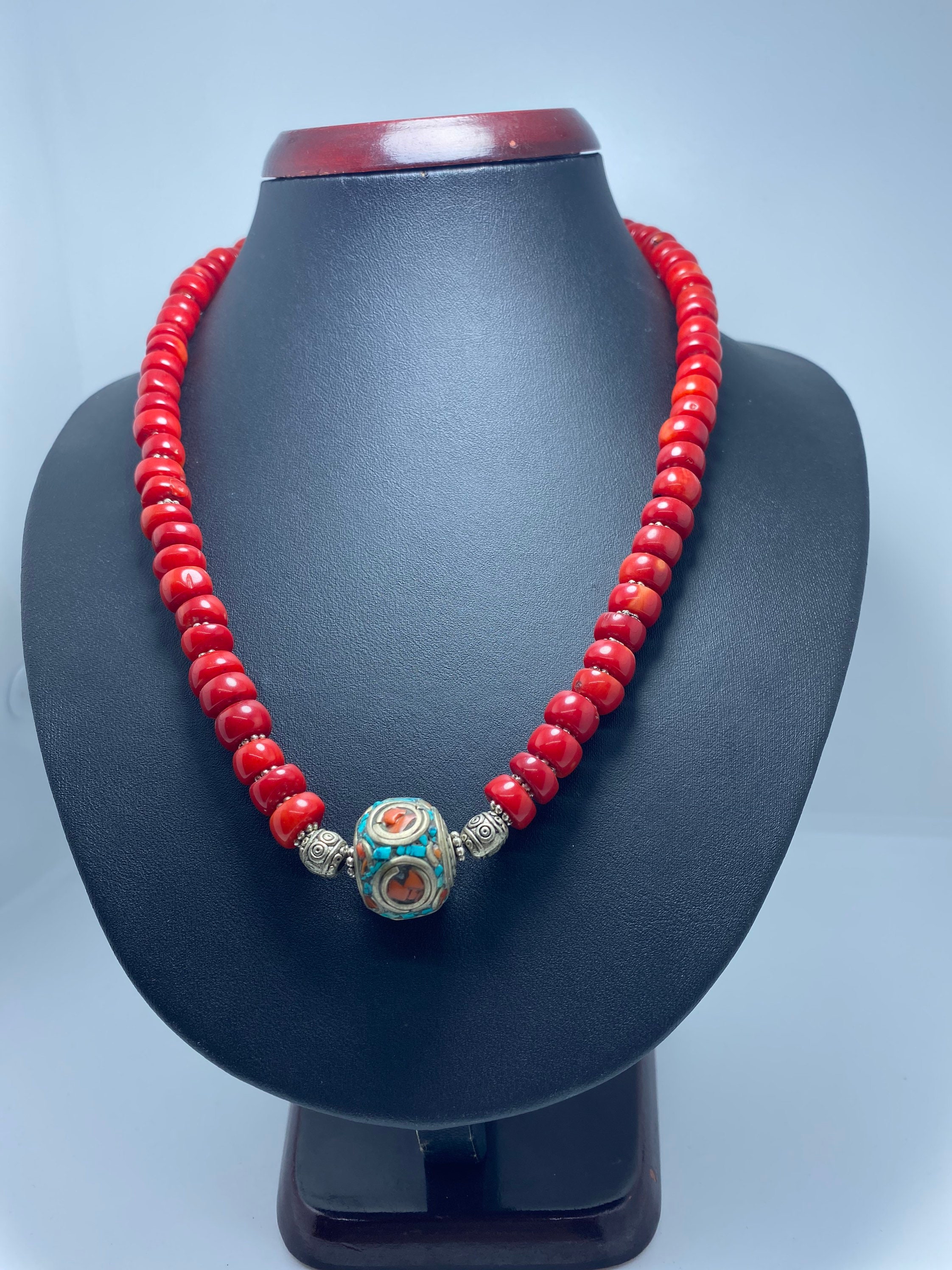 Red Coral Necklace Hand Made From the Red Sea . - Etsy