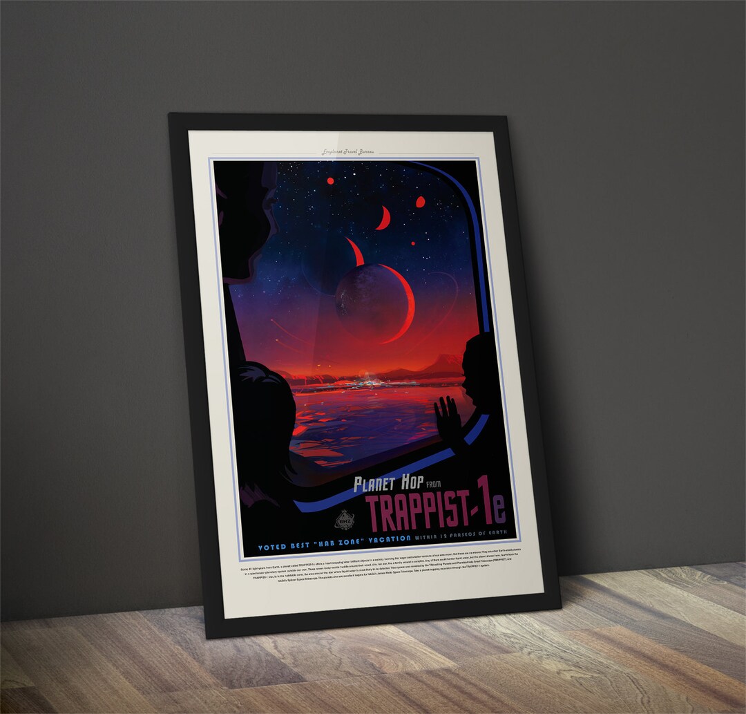 NASA Trappist-1e Poster | Visions of the Future Art Print | JPL Poster ...