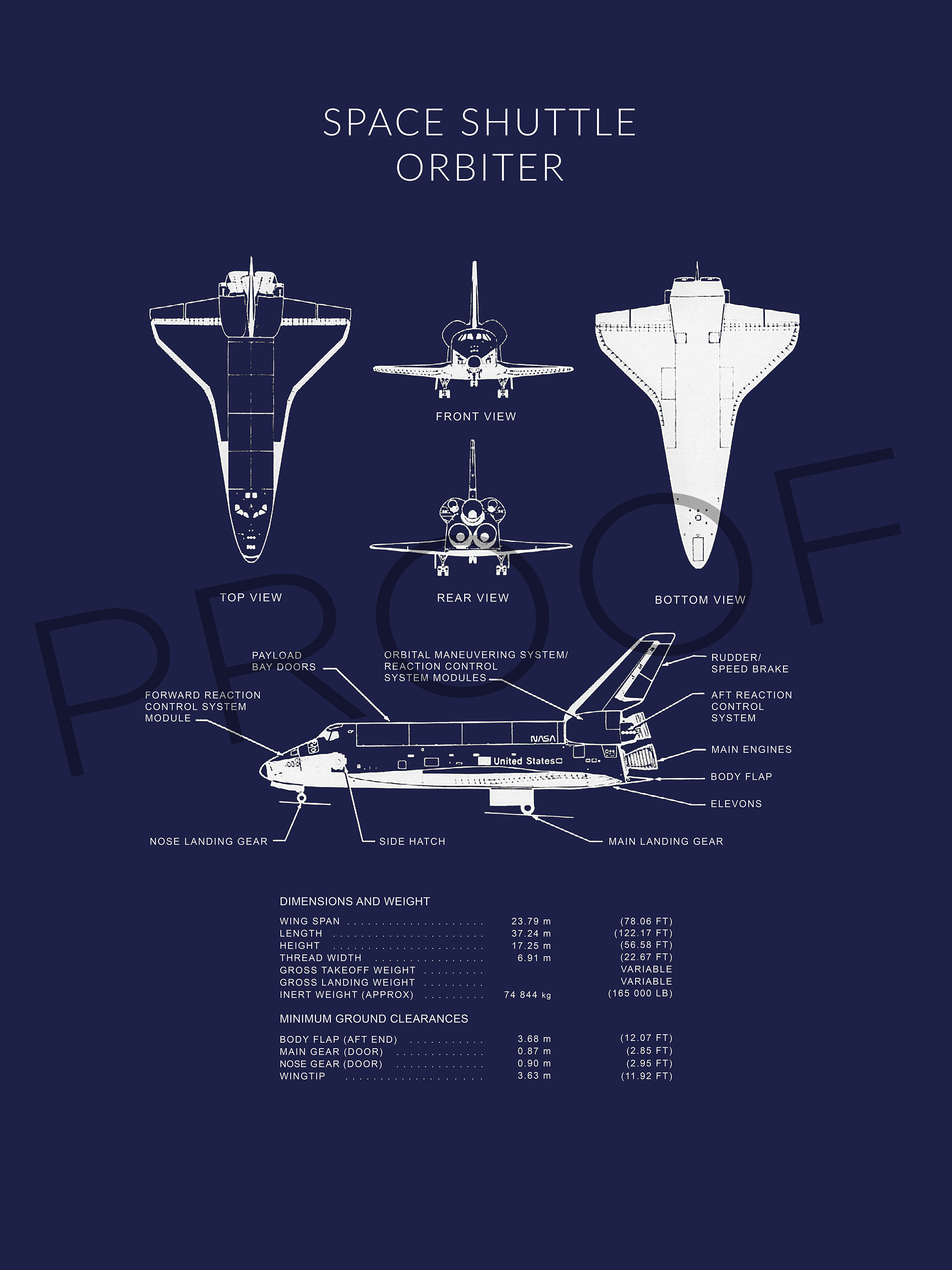 Space Shuttle Orbiter Diagrams