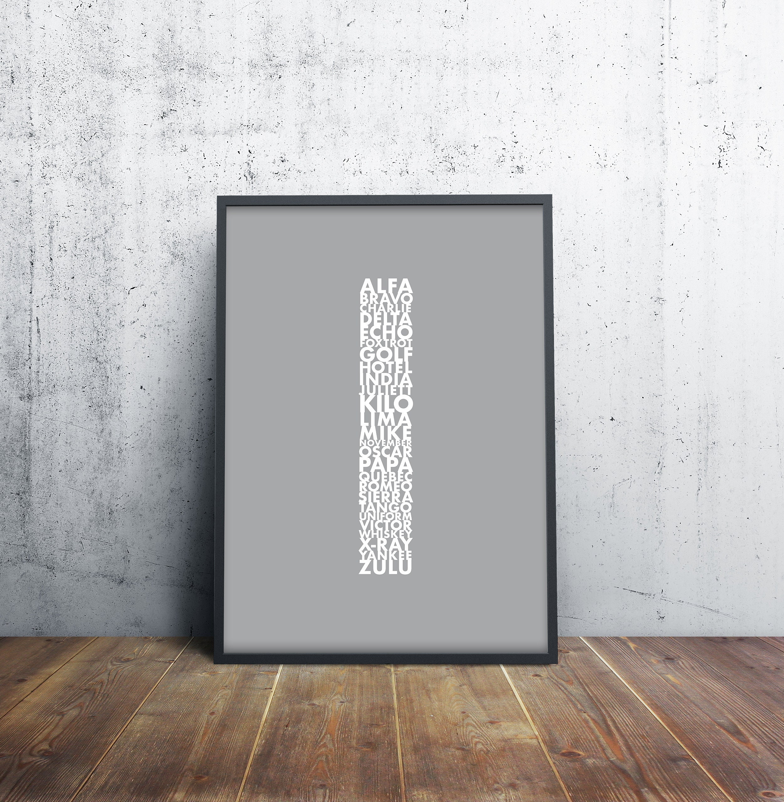 NATO Phonetic Alphabet Poster, Military Wall Art - Etsy