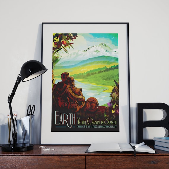 NASA Earth Poster Visions of the Future Art Print JPL - Etsy