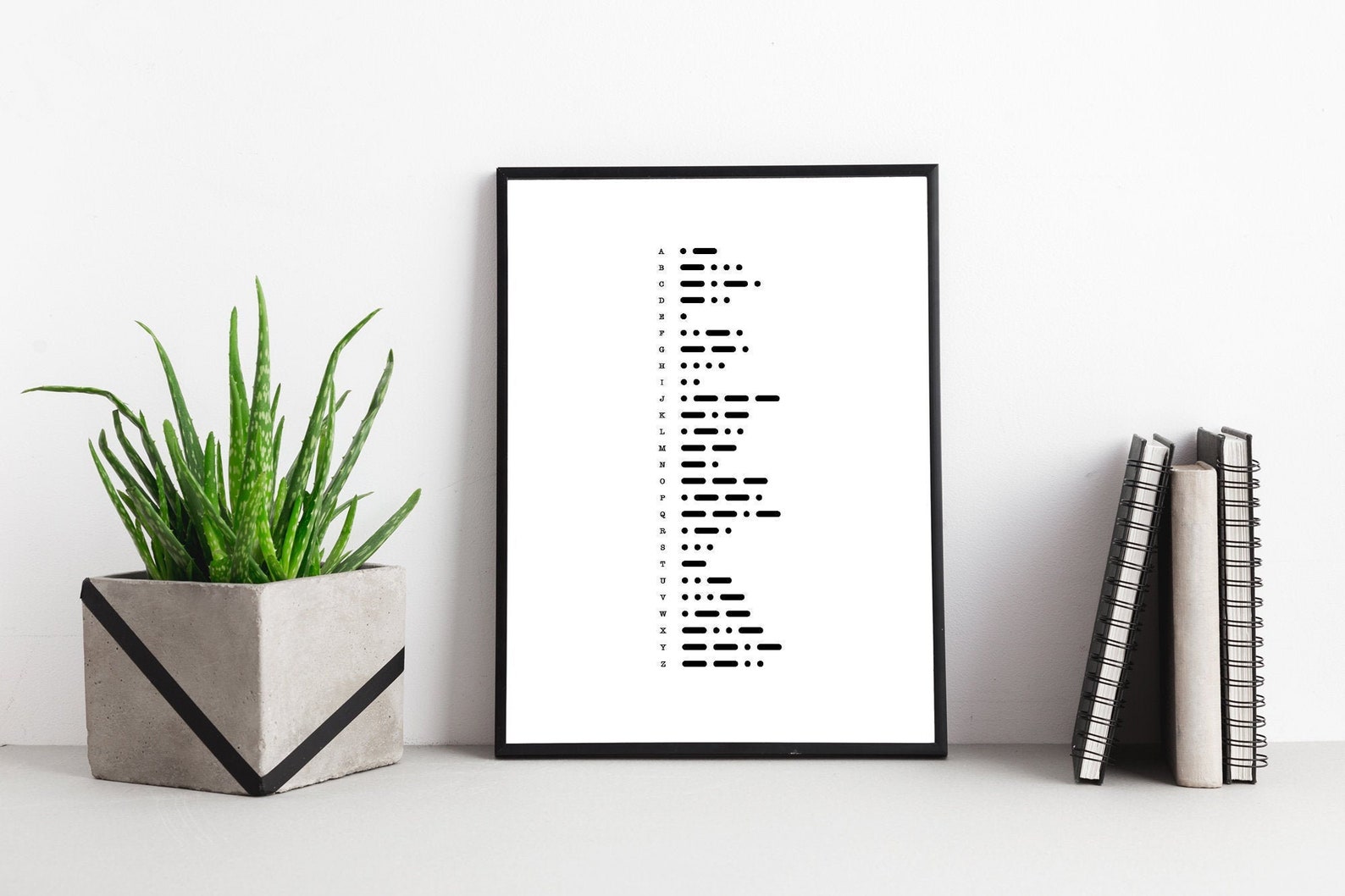Morse Code Poster | Morse Code Print | International Morse Code Artwork ...