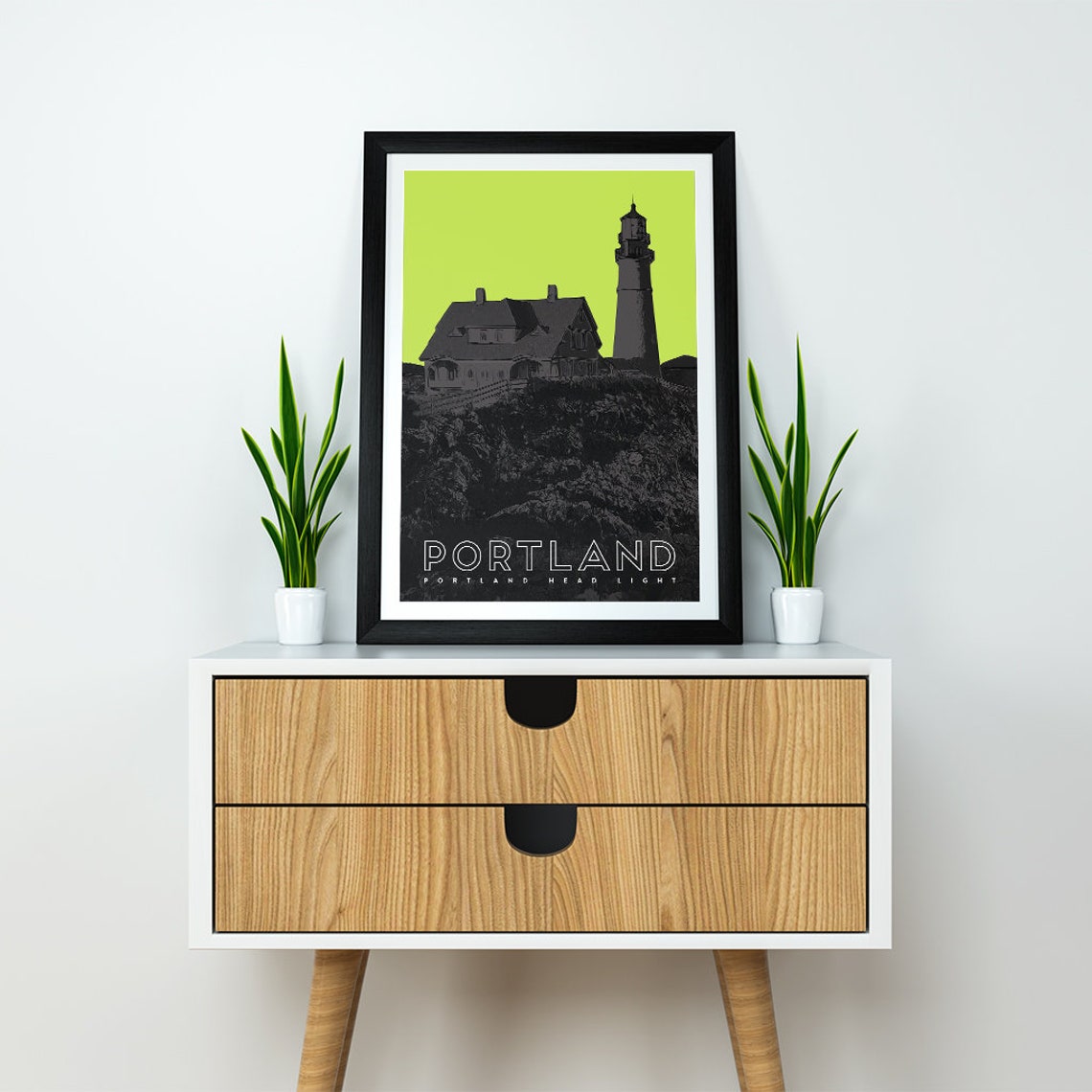 PORTLAND Maine Portland Head Light: Printed Poster - Etsy