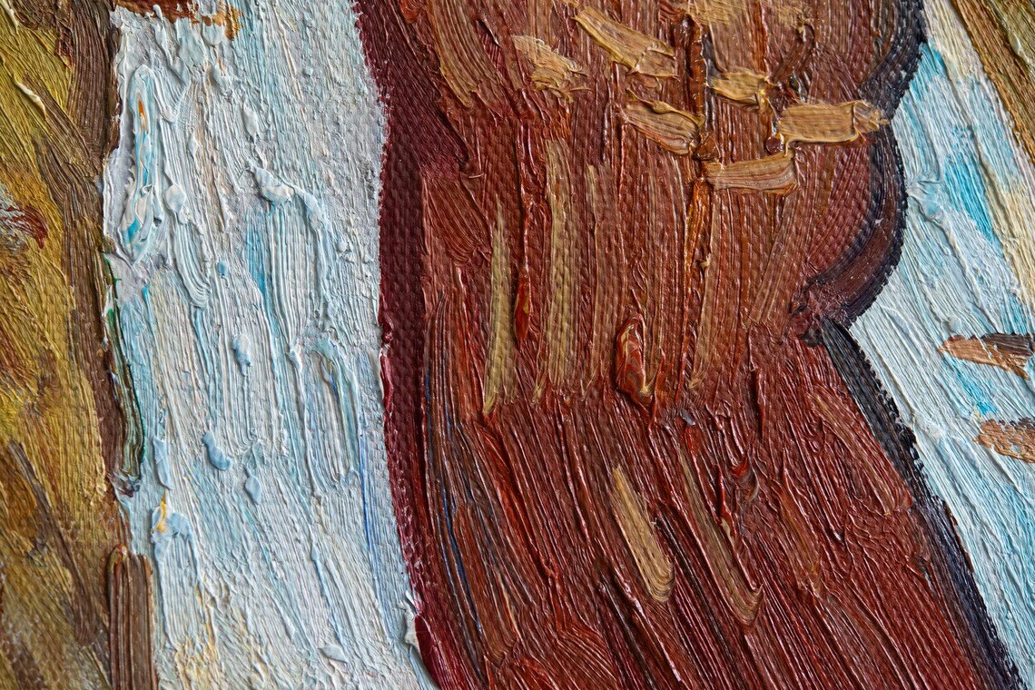 Leaf-fall Van Gogh Reproduction, Hand-painted in Oil on Canvas - Etsy