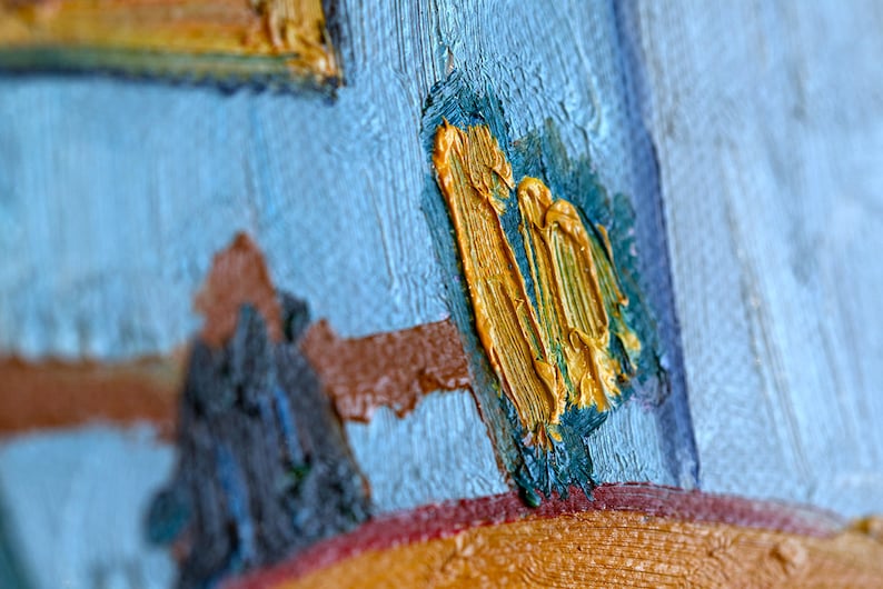 Van Gogh Vincent's Bedroom Painting, Hand-painted in Oil on Canvas - Etsy