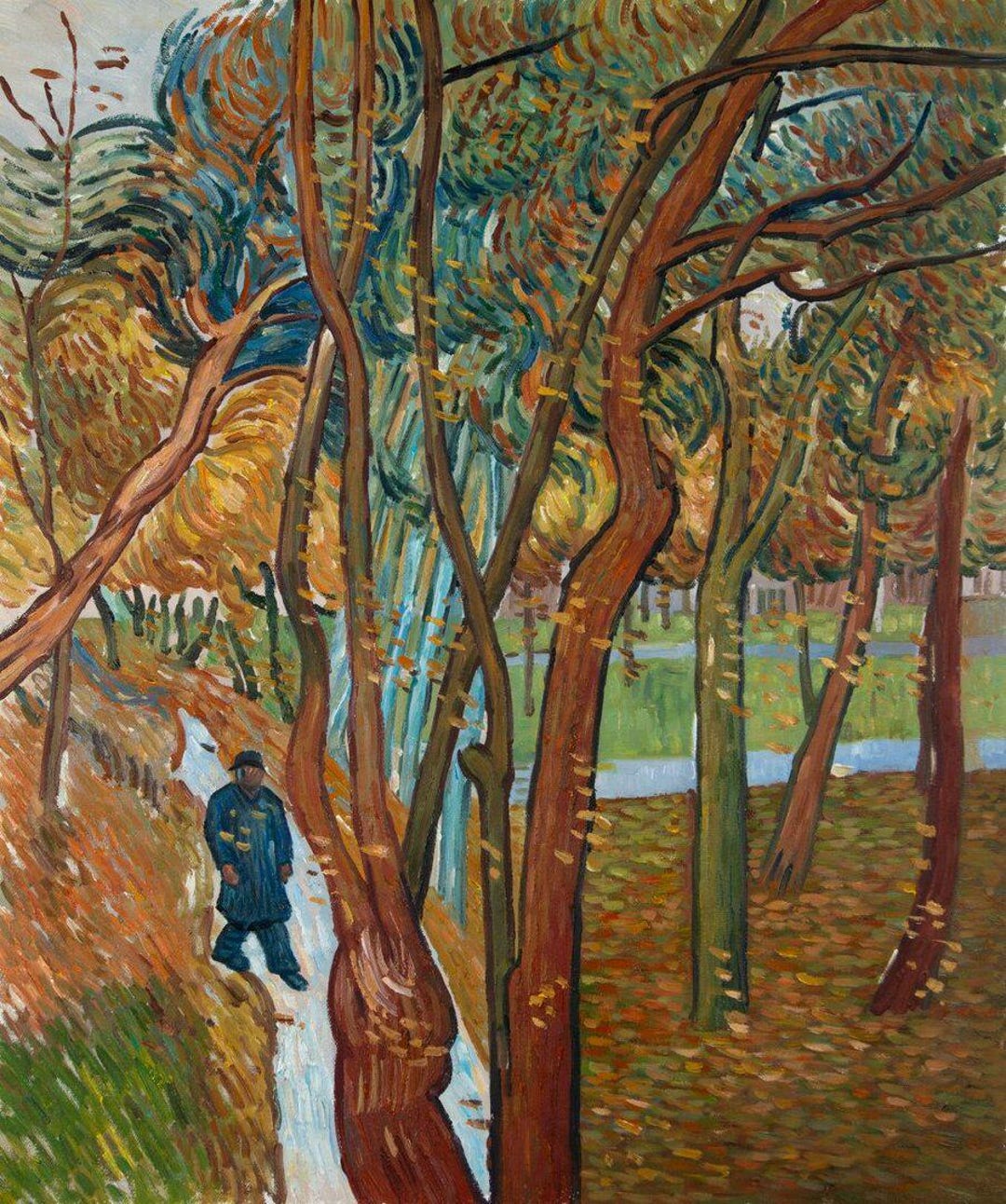 Leaf-fall Van Gogh Reproduction, Hand-painted in Oil on Canvas - Etsy