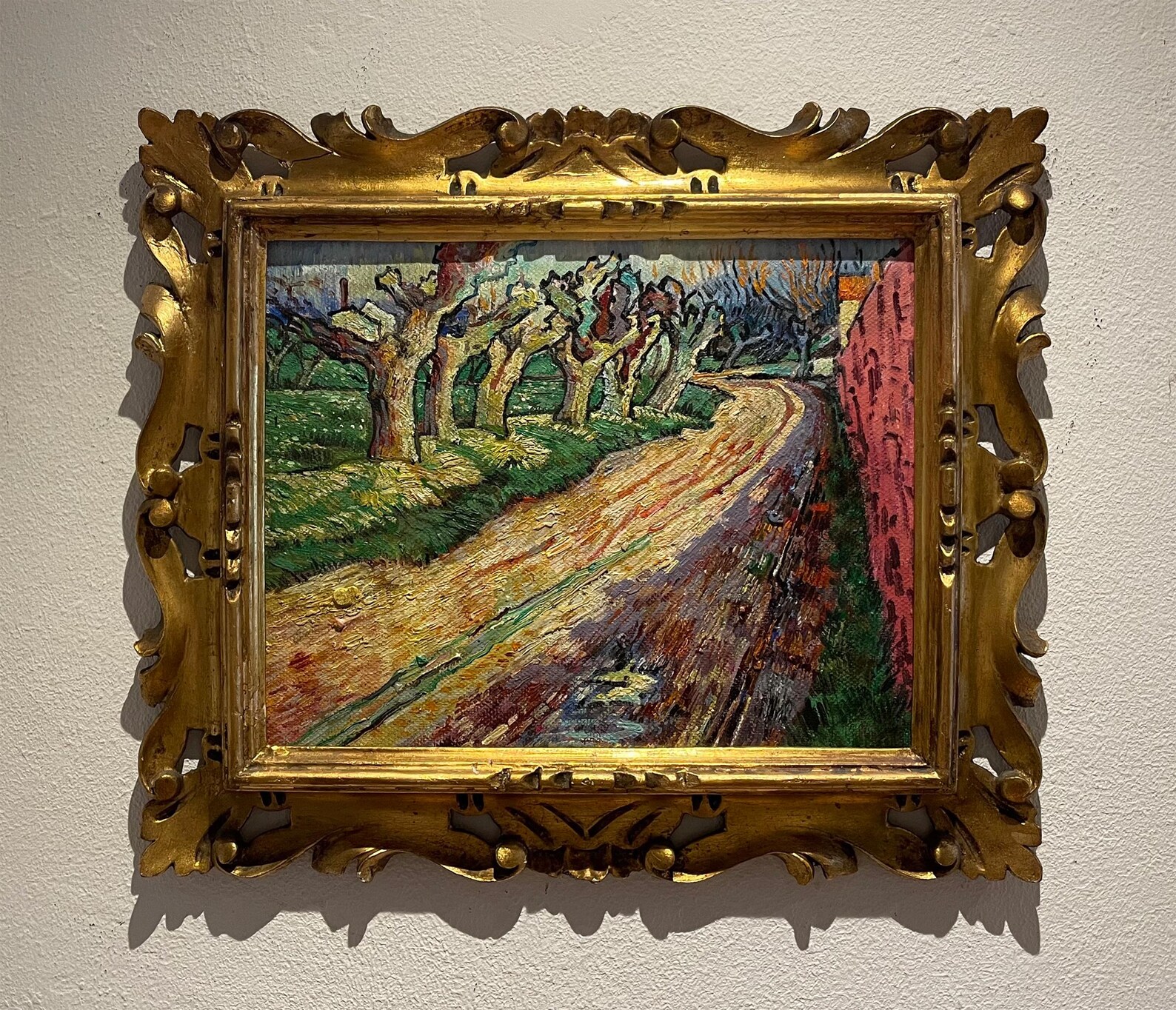 Pollard Willows Framed Van Gogh Reproduction, Hand-painted in Oil on ...