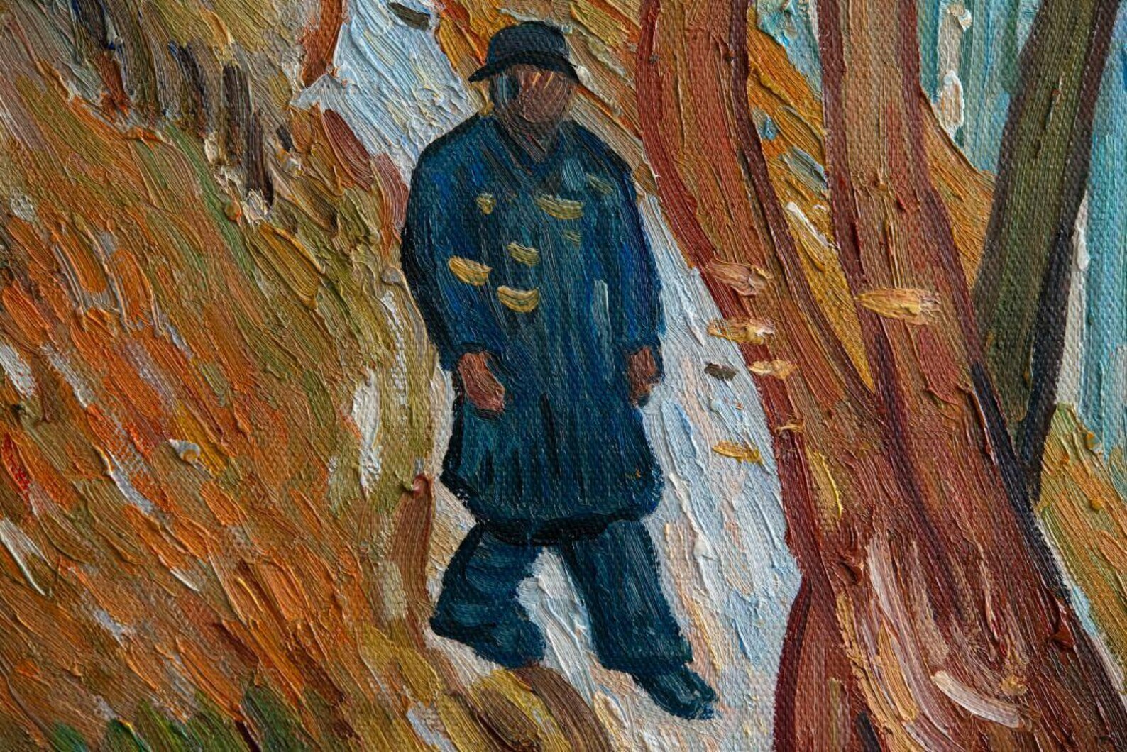 Leaf-fall Van Gogh Reproduction, Hand-painted in Oil on Canvas - Etsy