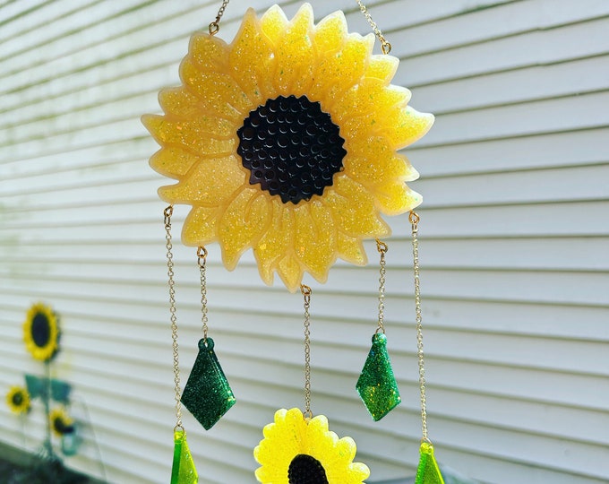 Sunflower Suncatcher - Etsy