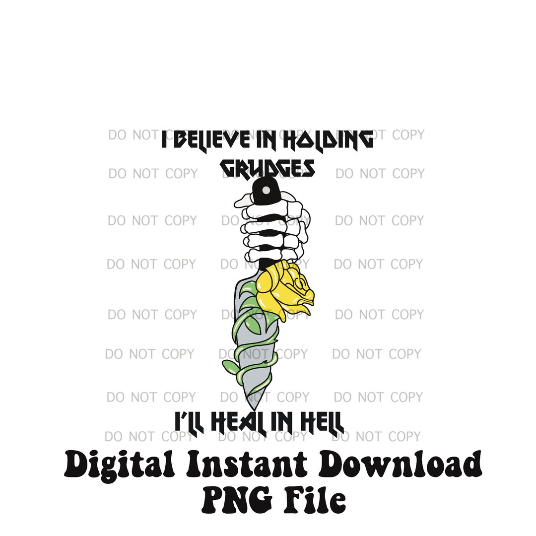 Skellie Hand Holding Grudges PNG FILE Sublimation Tshirt Design - Etsy