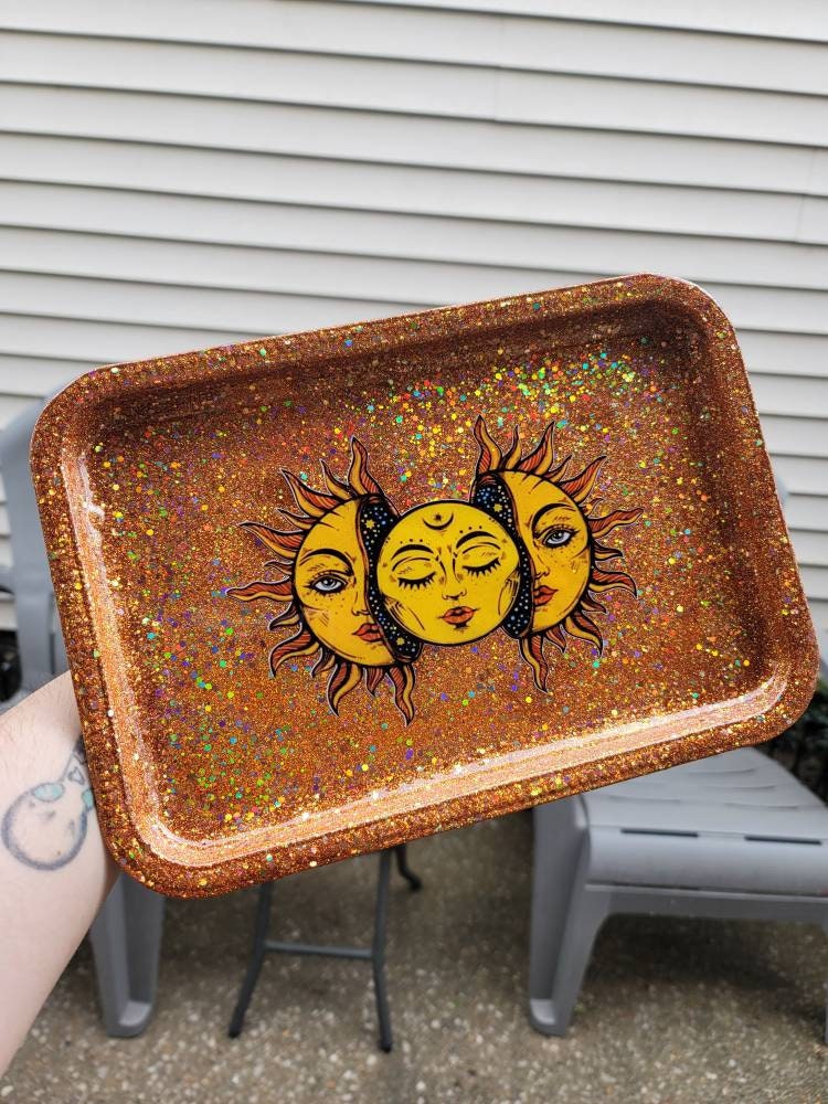 Sun & Moon Tray - Etsy