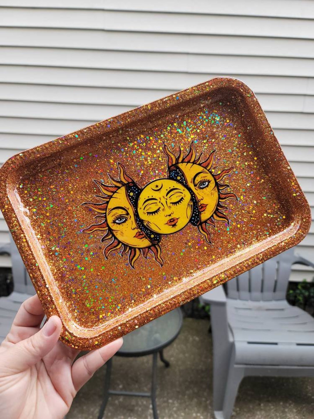 Sun & Moon Tray - Etsy