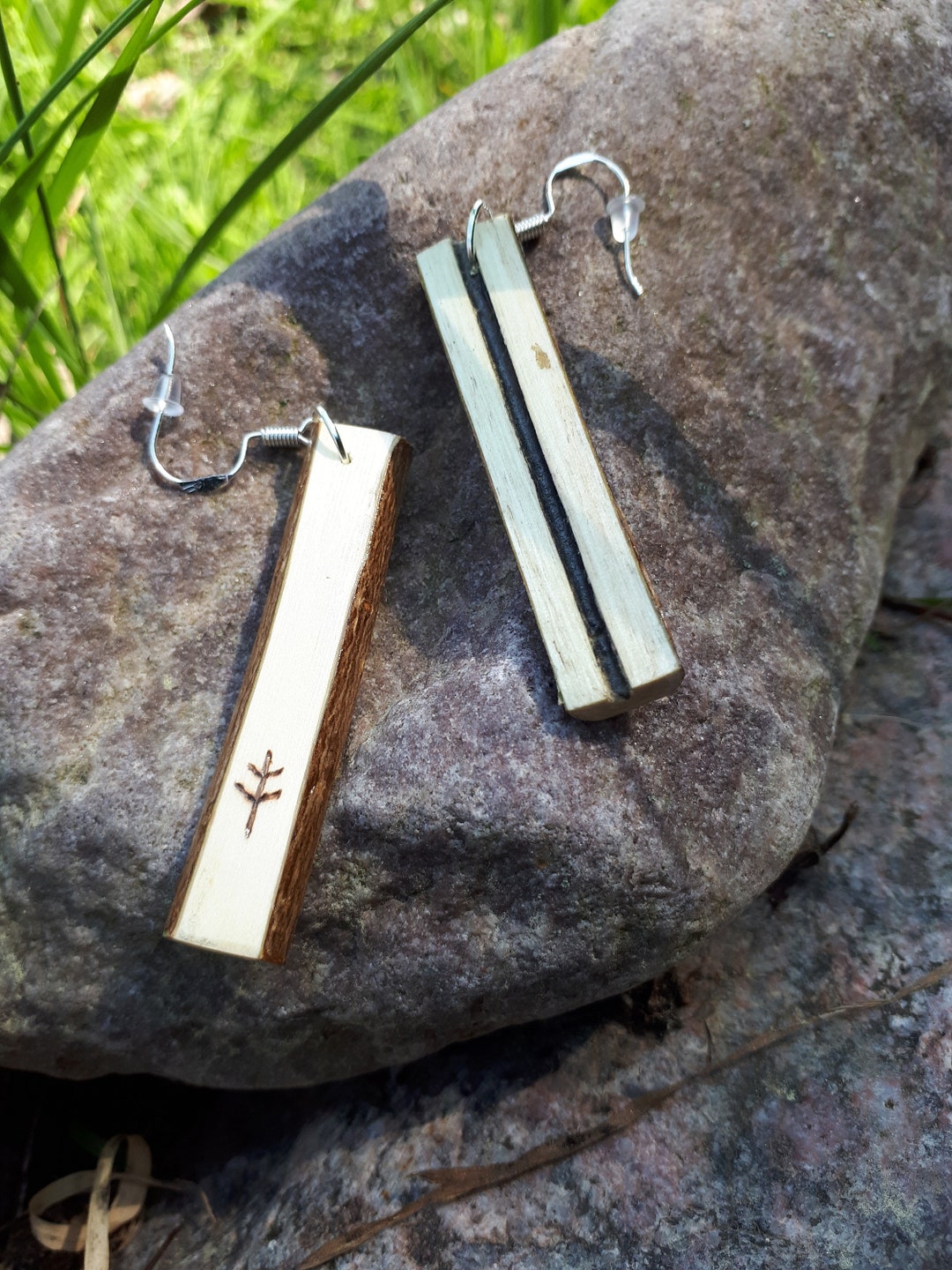 Hazel Earrings With Tree of Life Symbol. Silver Earwires. - Etsy