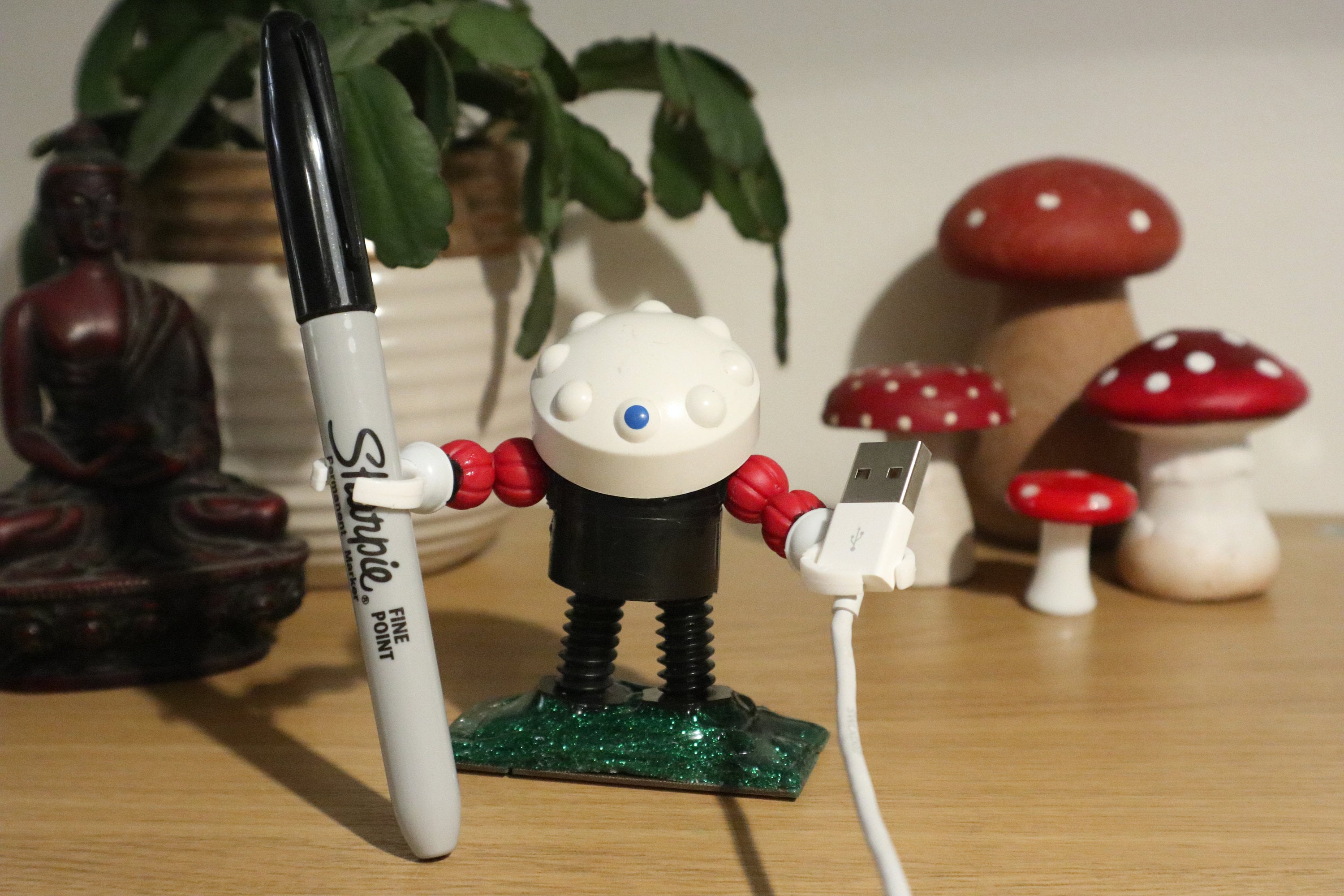 Computer Geek Robot Sculpture A Perfect Gift for Nerds and - Etsy