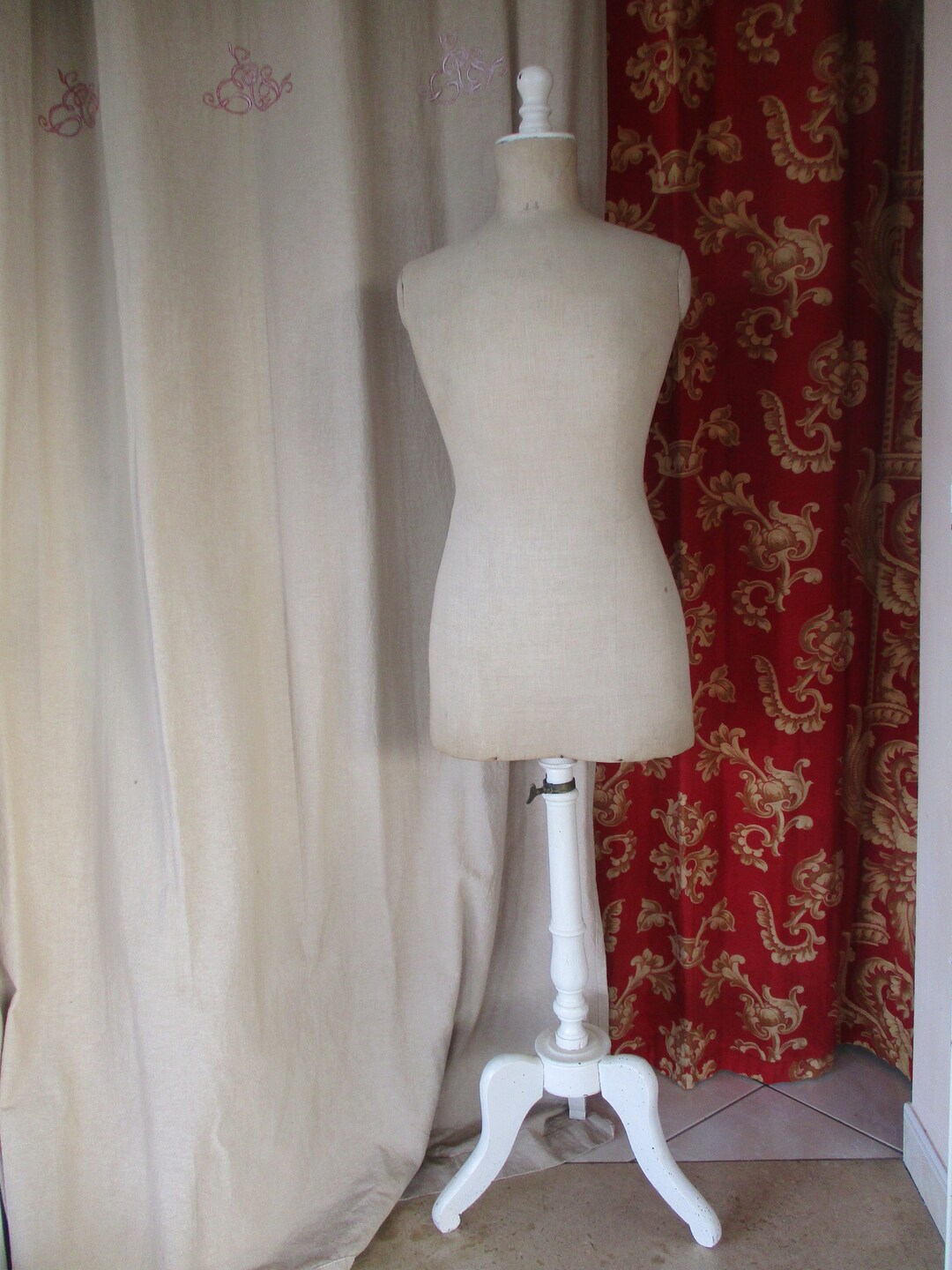 Antique French MANNEQUIN DRESS Shape Napoléon 3 Circa 1850 Dressmaker ...