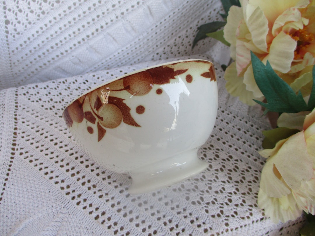 Old French Model BOL CAFE Au LAIT Fruits: Cherries. - Etsy UK