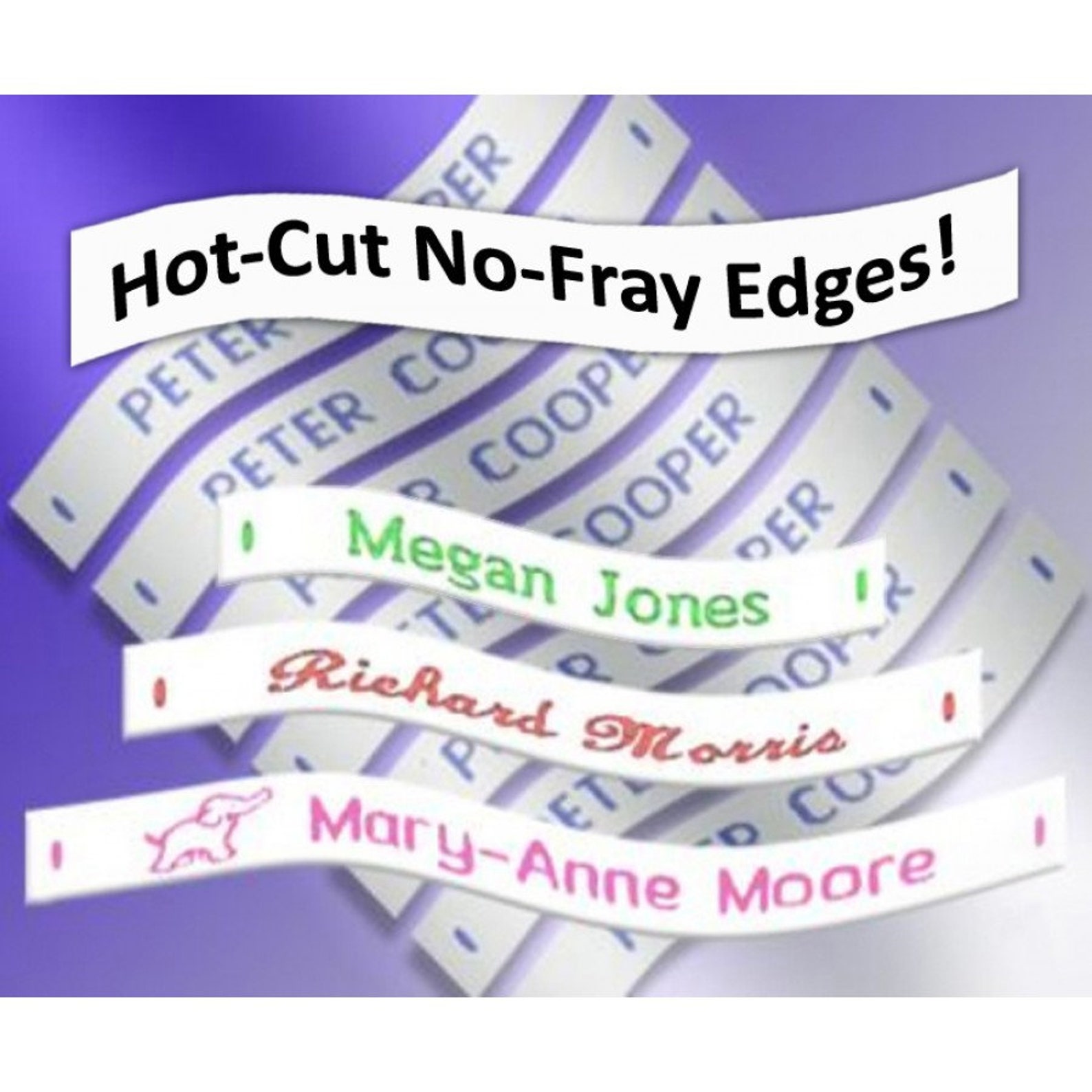 Pre-cut Woven Name Labels Sew in Labels / Tags for School - Etsy UK