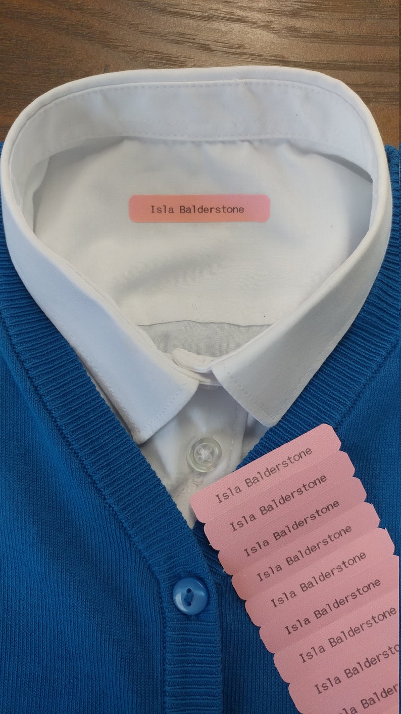 100 X Printed Iron-on Labels. Name Labels Perfect for School - Etsy