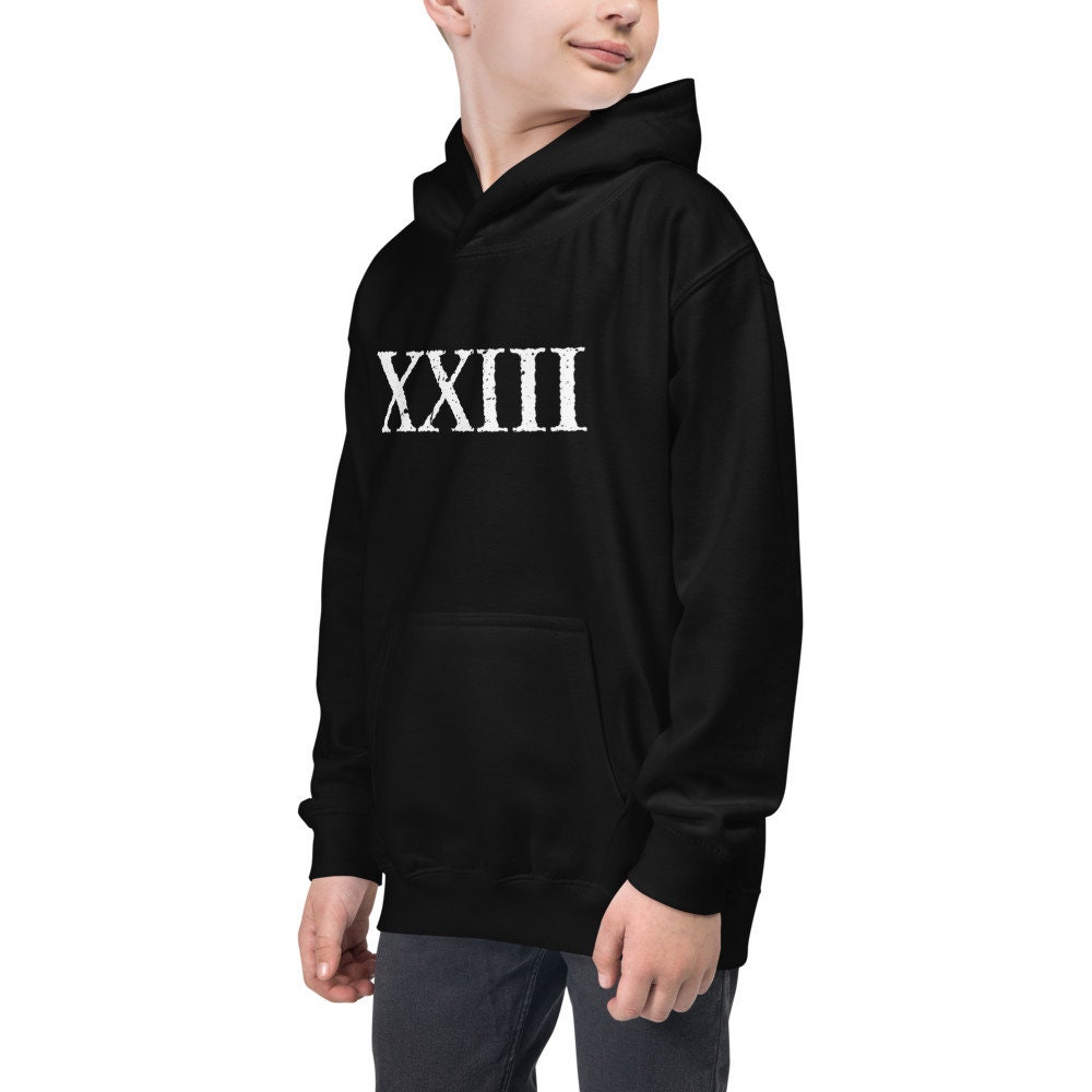 Roman Numeral 23 XXIII Kids Hoodie - Etsy