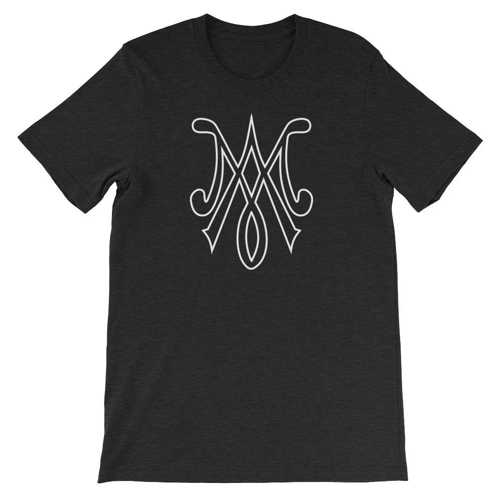 Auspice Maria Monogram A and M of Virgin Mary Short-sleeve | Etsy