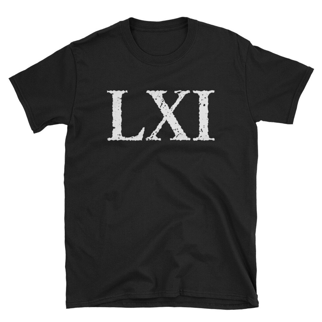 Roman Numeral 61 LXI T-shirt - Etsy