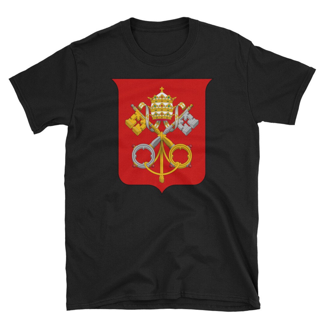 Papacy Coat of Arms Holy Symbol T-shirt - Etsy